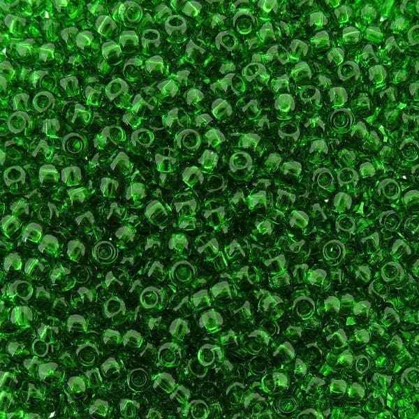 Toho Seed Beads Round Size 11/0 28GM Transparent Grass Green 11-7B ...